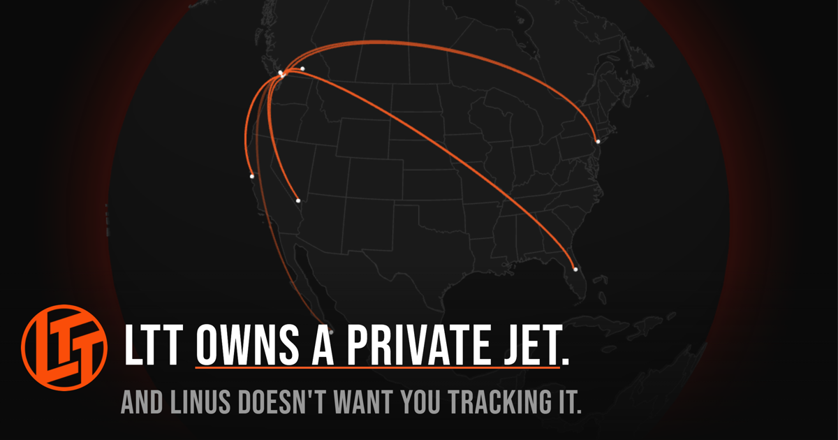 LTT Jet Tracker — Linus Tech Tips Private Jet C-FXOO Dassault Falcon ...